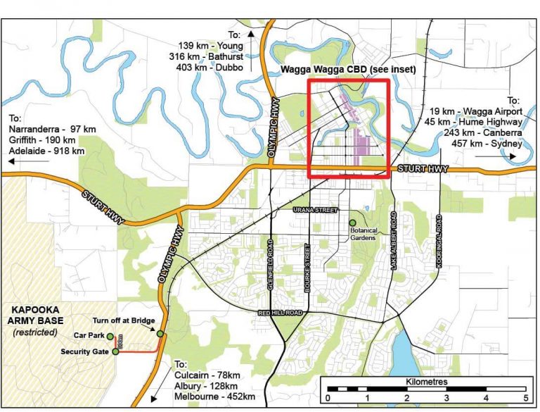March Out Leave Kapooka Map - Kapooka March Out Guide